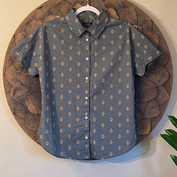 Pendleton | Tops | Pendleton Womens Short Sleeve Button Front Shirt ...